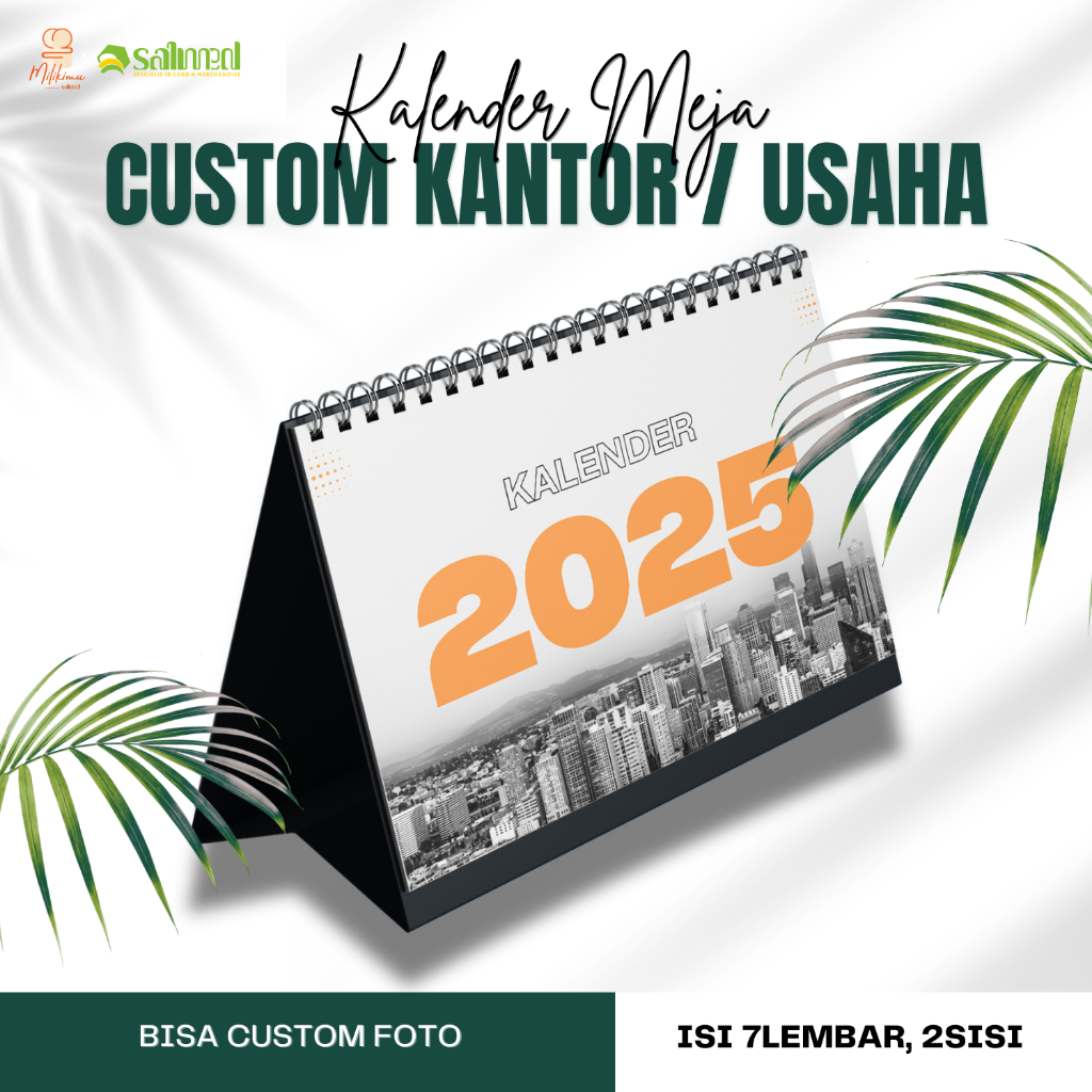 Jual Kalender Meja 2025 A5 Dudukan Linen Tebal Custom Kantor / Usaha ...