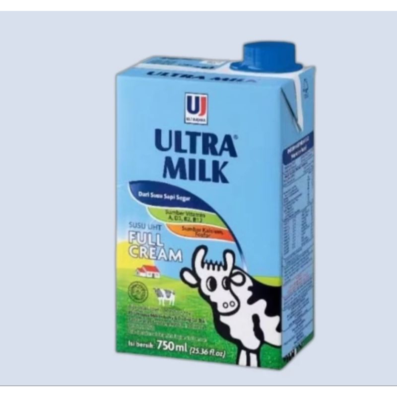 Jual Ultra Milk Susu UHT Full Cream - 750 ml | Shopee Indonesia