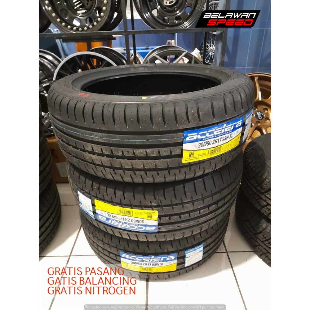 Jual BAN MOBIL TUBLES MERK ACCELERA PHI UKURAN 205 50 R17 RING 17-Belawan speed cimanggis ...