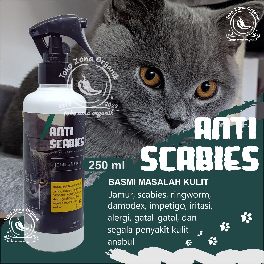 Jual Obat Jamur Kucing Anti Scabies Demodex Impetigo Jamur Kutu Parasit ...