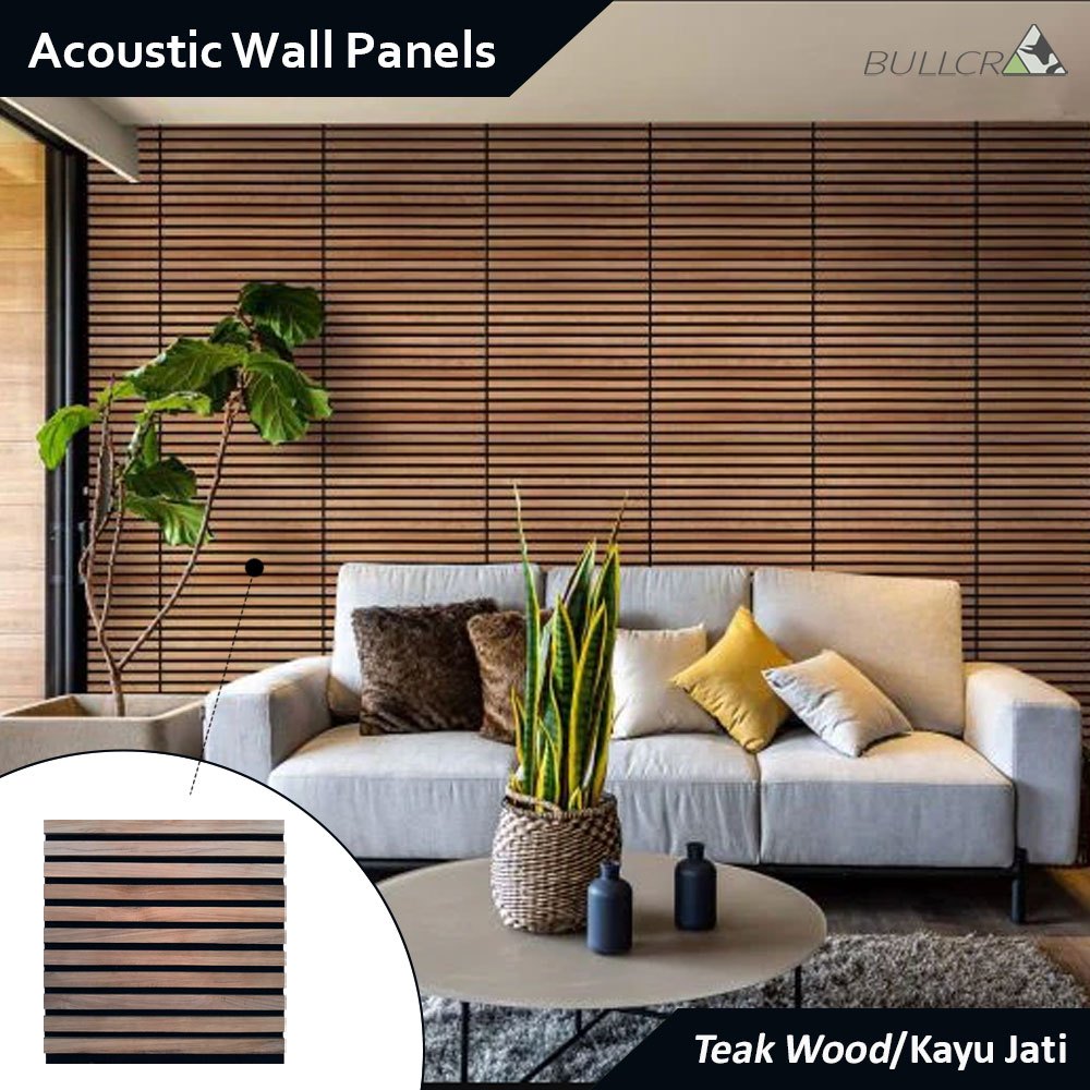 Jual Panel dinding kayu akustik Wooden Slat Panel Acoustic | Shopee ...