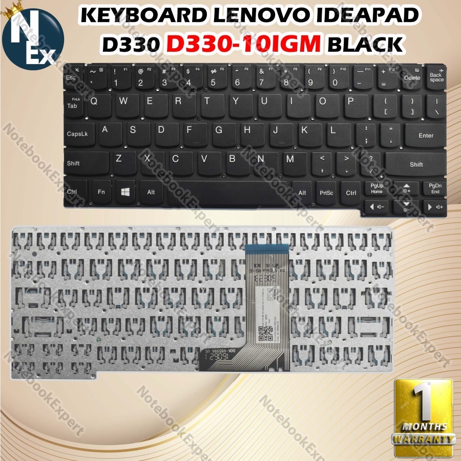 Jual KEYBOARD LENOVO IDEAPAD D330 D330-10IGM BLACK | Shopee Indonesia