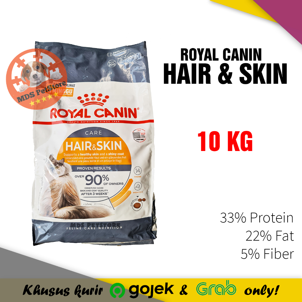 Jual Royal Canin Hair & Skin 10 Kg | makanan kucing rc hairskin 10kg ...