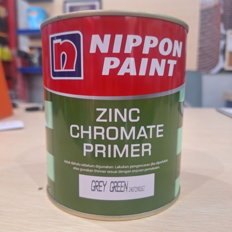 Jual Nippon Paint Zinc Chromate Primer - Grey Green 1kg / cat dasar ...