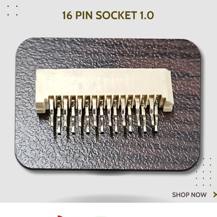 Jual 16 pin socket 1.0 (SDG) soket 16 pin TANCAP | Shopee Indonesia