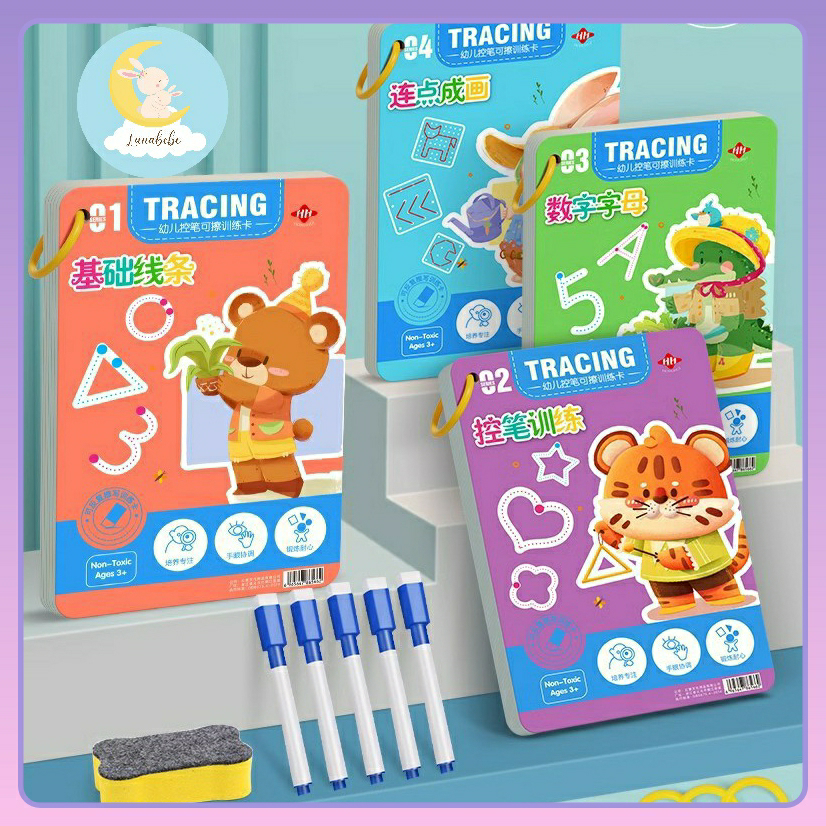 Jual Magic Tracing Book Buku Edukasi Menggambar Anak ReusableDot To Dot ...