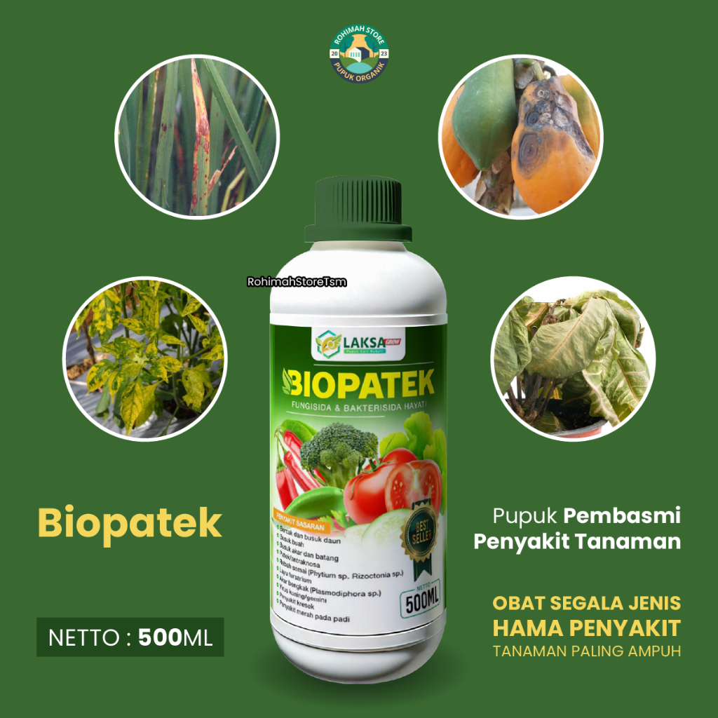 Jual BIOPATEK 500 ML Fungsida Hayati Mengatasi Berbagai Macam Hama Penyakit Tanaman Busuk Buah ...