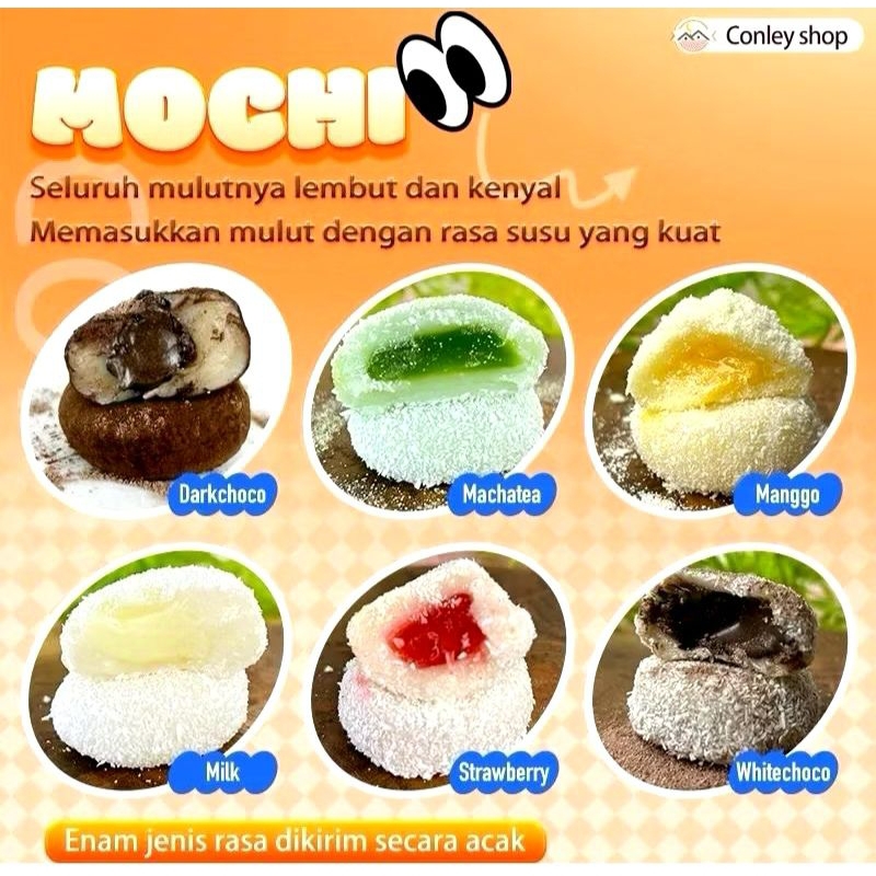 Jual Mochi Conley / kue Mochi Virall 30gr Enak | Shopee Indonesia