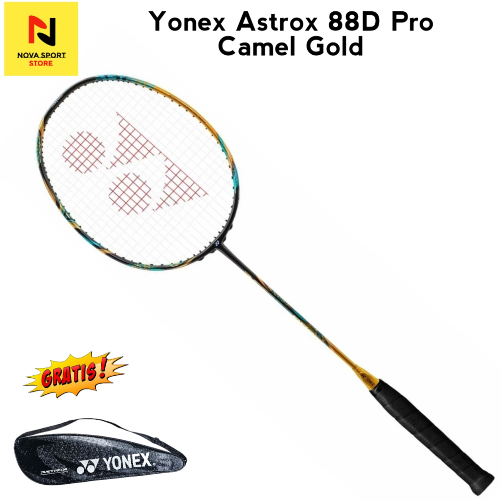 Jual Yonex Raket Badminton Astrox 88D Pro Camel Gold | Shopee Indonesia