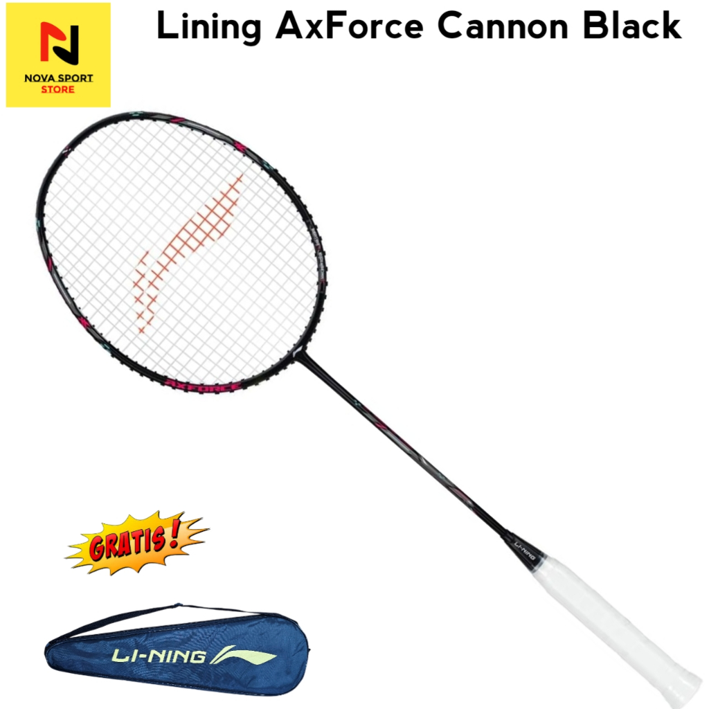 Jual Lining Raket Badmminton Axforce Cannon Black | Shopee Indonesia