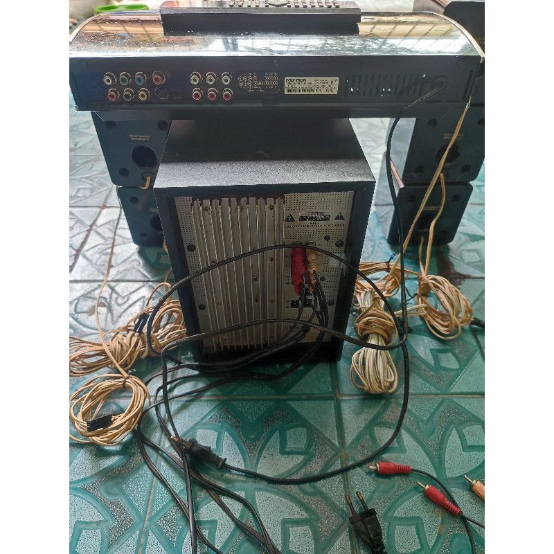 Jual Polytron DVD Player Home Theater bekas dengan 5 Speaker dan 1 ...