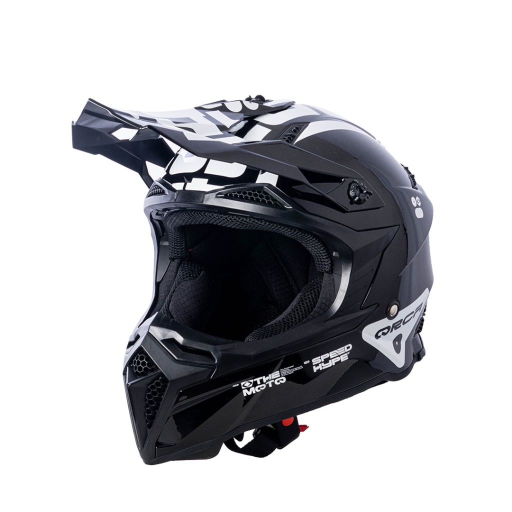 Jual Orca Powergear - HELM THETA FULL FACE CROSS BLACK WHITE GLOSSY ...