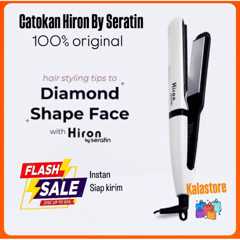 Jual Hiron By Seratin Catokan Rambut Lurus Curly 2in1 Best Seller Catok ...