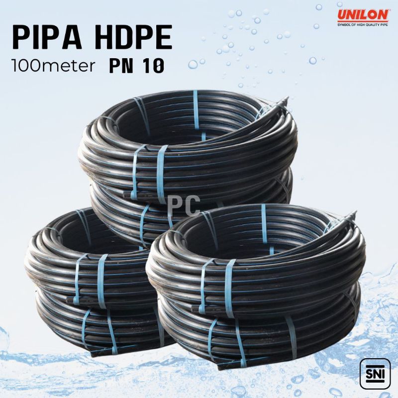 Jual pipa atau selang air hdpe 1/2 inch PN 10 panjang 100meter /pdam air gas | Shopee Indonesia