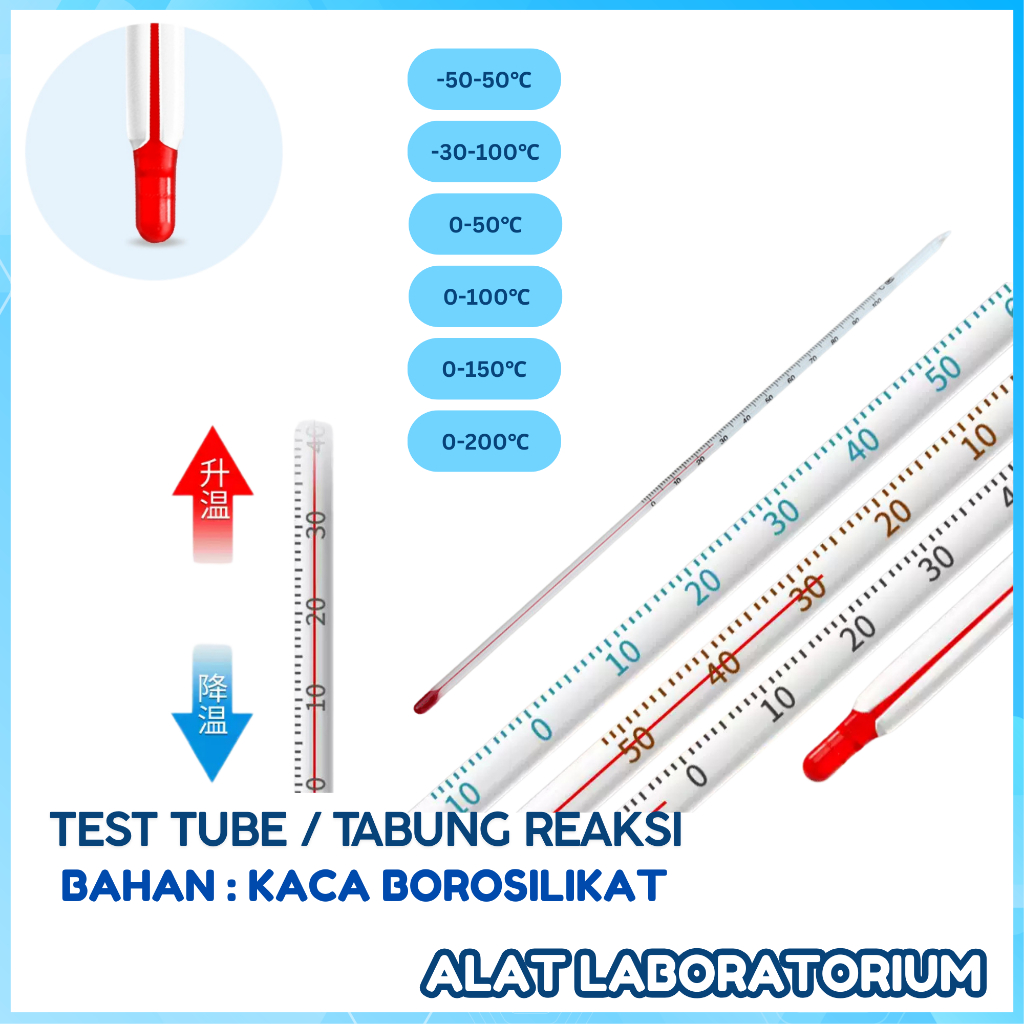 Jual GLASS THERMOMETER RED LIQUID / TERMOMETER KACA VARIASI | Shopee ...