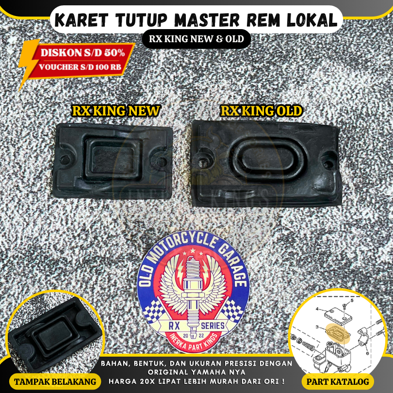 Jual Karet Tutup Master Rem Atas RX KING RXS RXK & SCORPIO COPY ORIGINAL | Shopee Indonesia