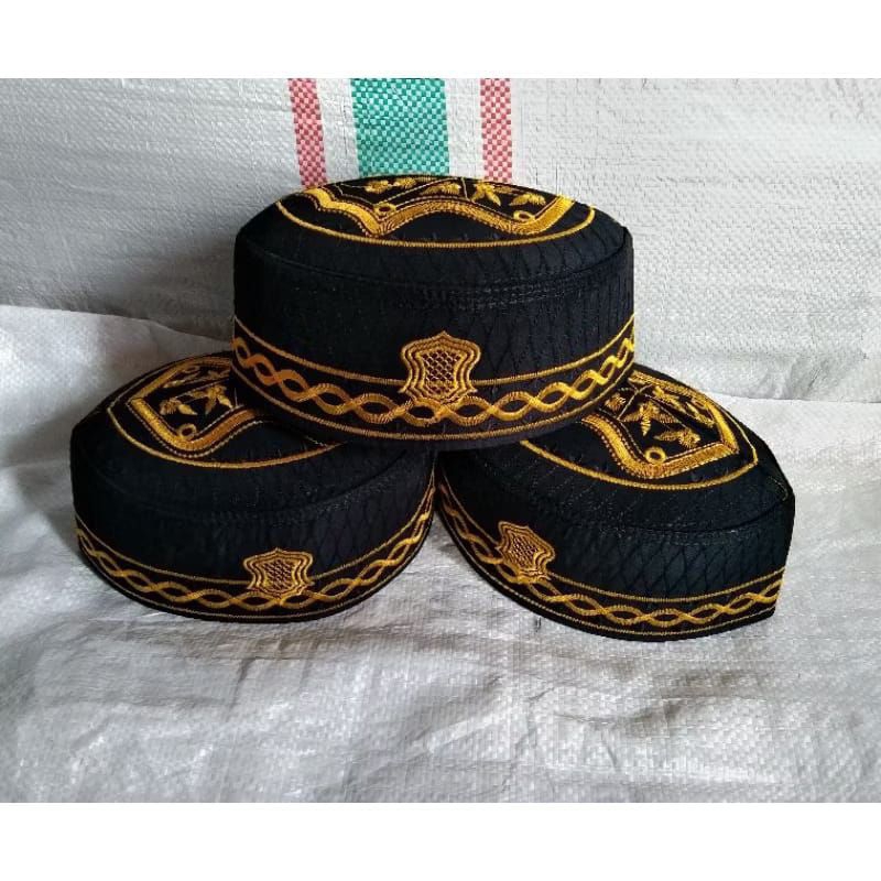 Jual PECI MUSLIM MALAYSIA MOTIF HITAM GOLD BAYI, ANAK & DEWASA ...