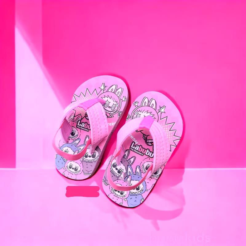 Jual Sendal Tali Anak Laki dan Perempuan Motif Viral Labubu - Sendal ...