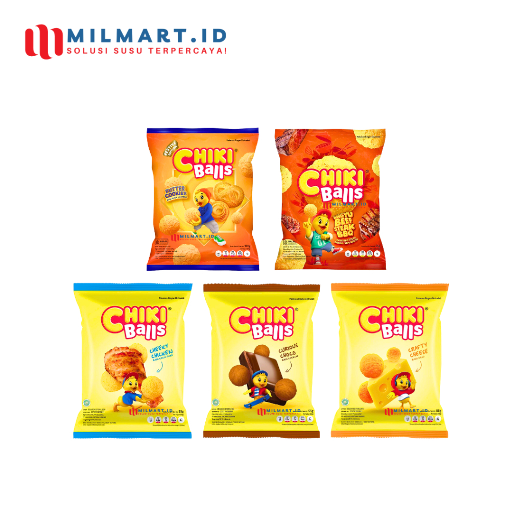 Jual CHIKI BALLS 55G/200G KEJU CHOCOLATE CHEEKY CHICKEN BUTTER COOKIES ...