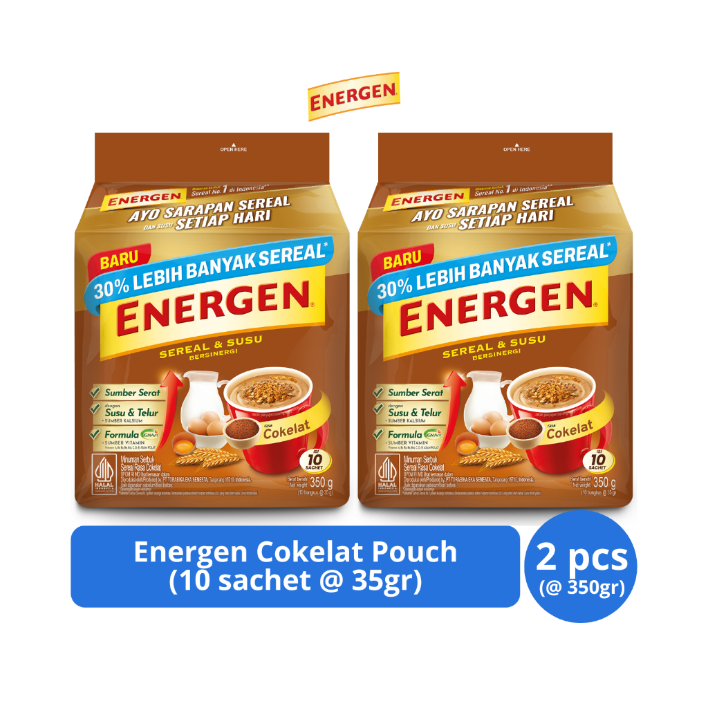 Jual Energen Cokelat Pouch 10s @ 35gr x 2 pcs | Shopee Indonesia