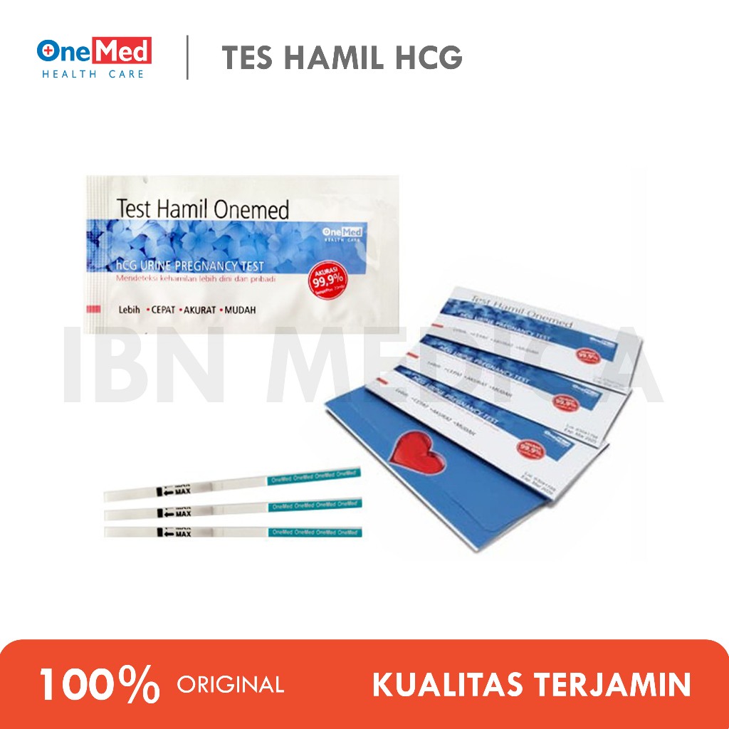 Jual Tes Hamil HCG OneMed Box Isi 50 pcs | Shopee Indonesia