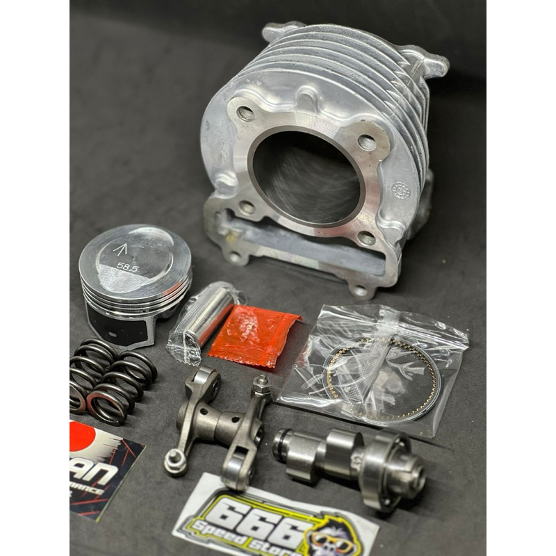 Jual CYLINDER BLOK BORING PAKET BORE UP MIO SPORTY SMILE KARBU NOUVO 5TL 58.5 mm dan 54.5 mm SET ...