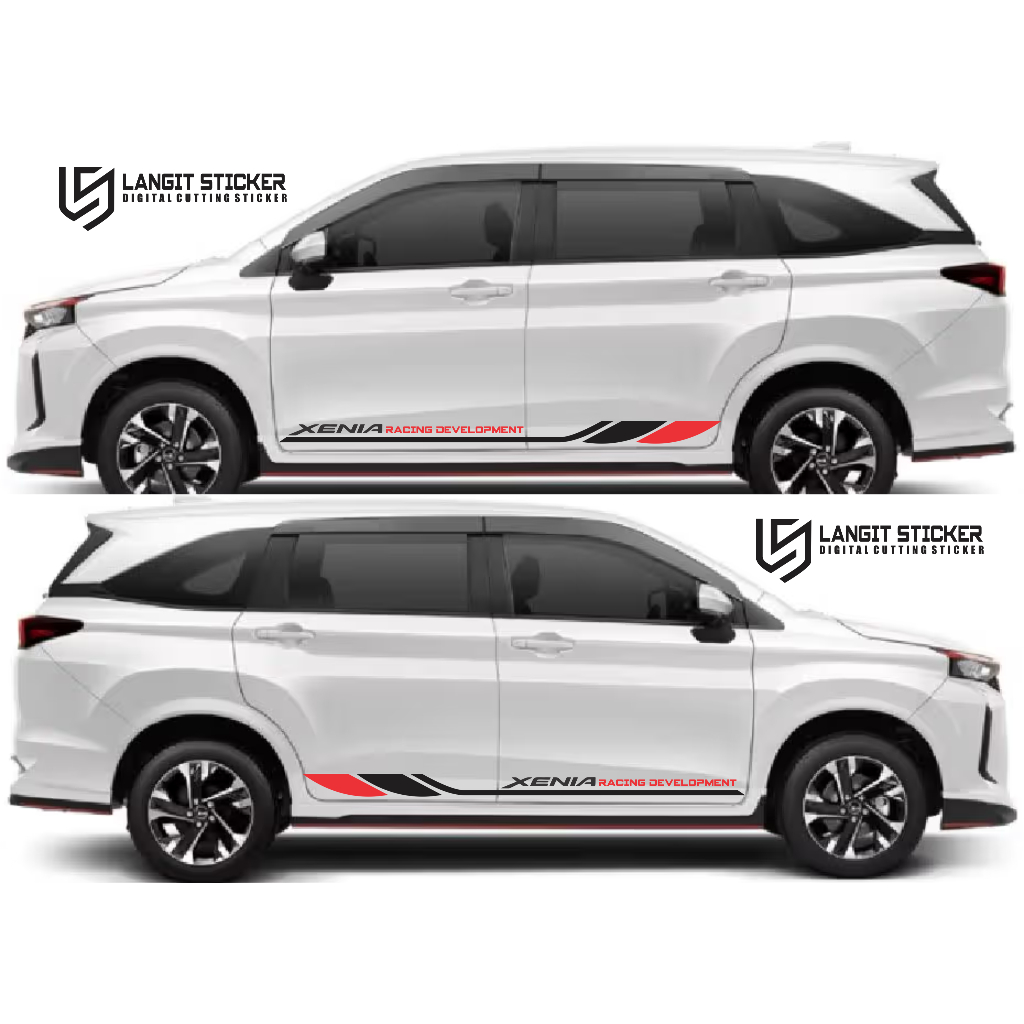 Jual stiker avanza xenia all new sticker stripe side body samping mobil ...