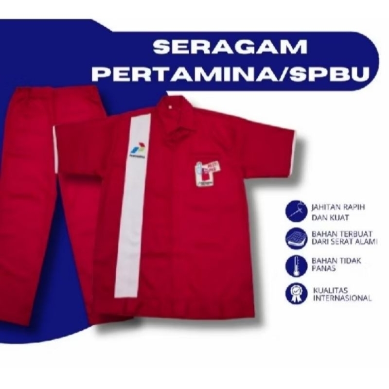 Jual Seragam Operator Spbu Pertamina Pasti Pass | Shopee Indonesia