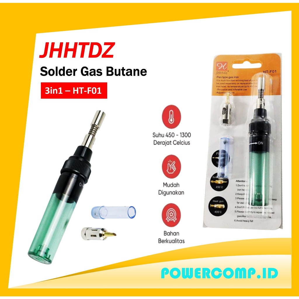 Jual JHHTDZ Solder Gas! Alat Las! 3 in 1 Gas Soldering Iron Butane ...