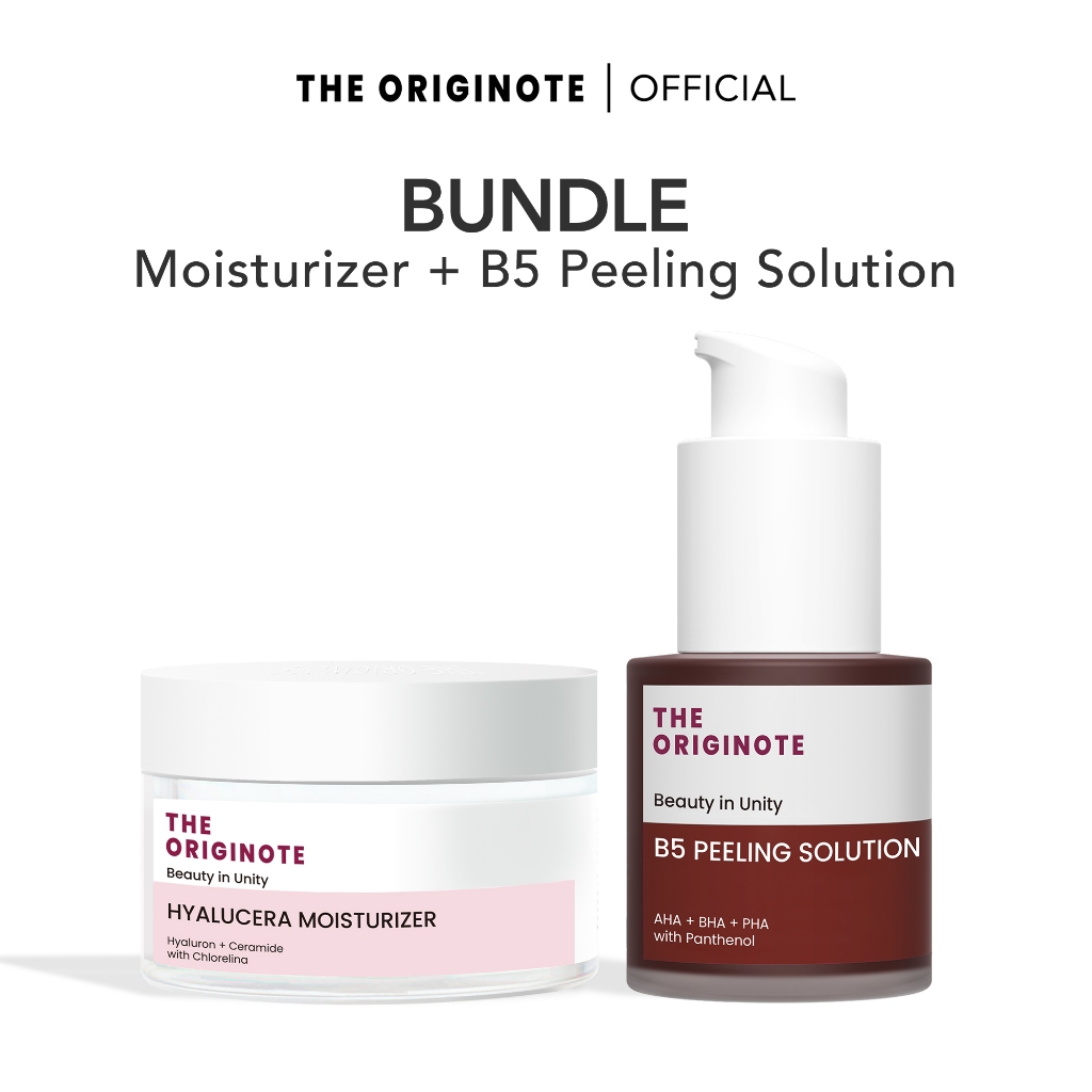 Jual The Originote Bundle B5 Peeling Solution + Hyalucera Moisturizer ...