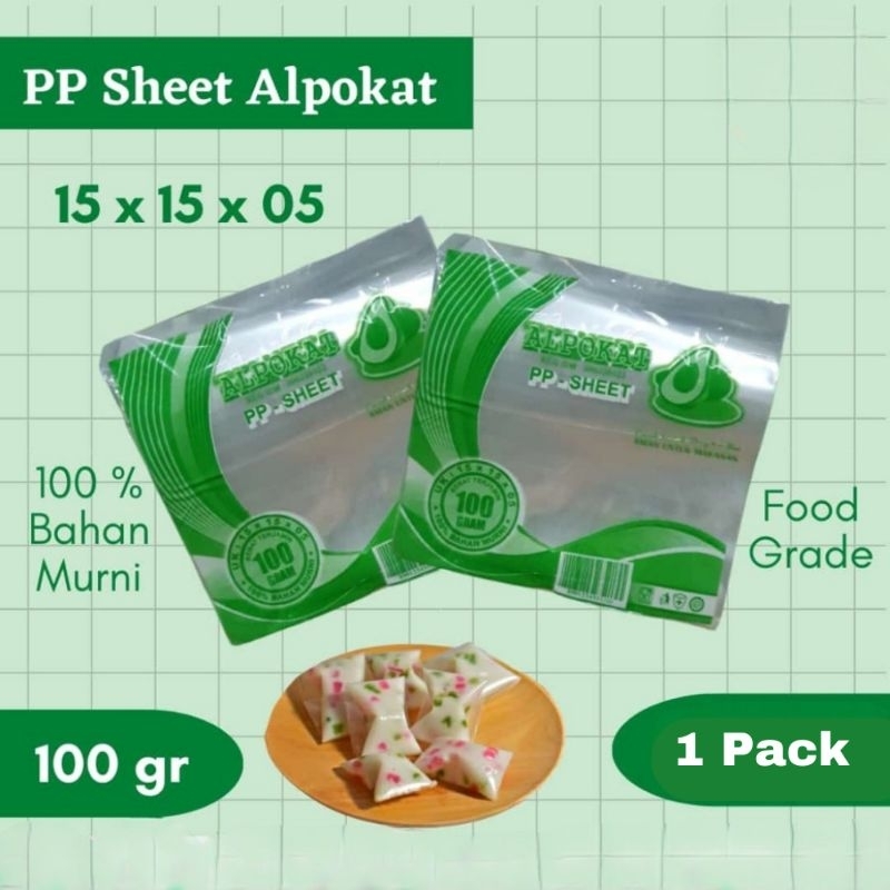 Jual plastik PP sheet plastik bungkus kue makanan alas plastik lembaran ...