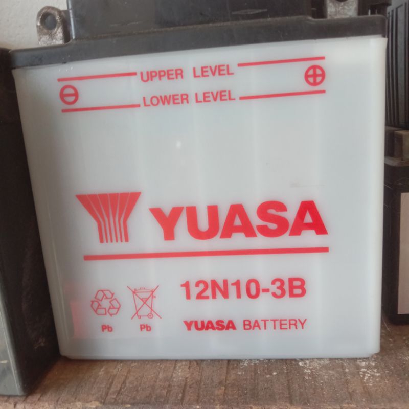 Jual Aki second Baterai YN10-3B 12N10-3B buat motor roda tiga | Shopee Indonesia