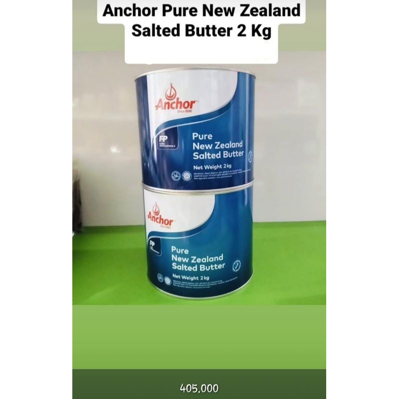 Jual anchor pure new zealand butter salted 2kg | Shopee Indonesia