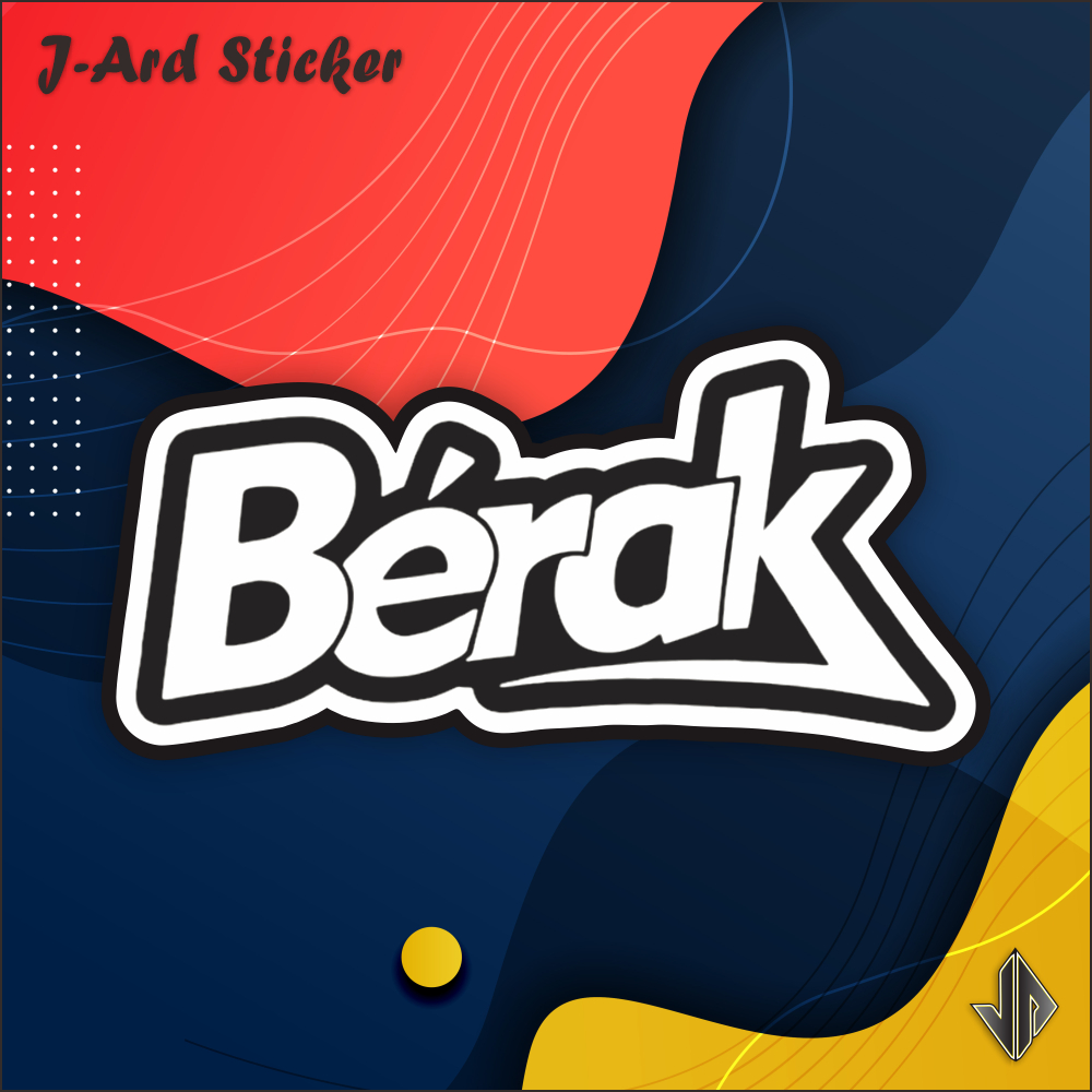 Jual Stiker / Sticker BERAK Brand Logo | Shopee Indonesia