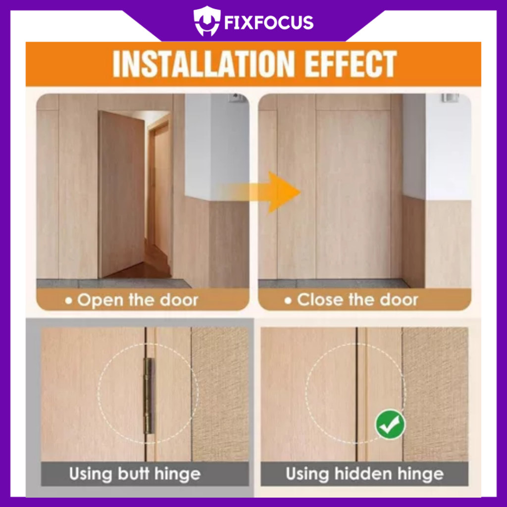 Jual Engsel Pintu Tanam Kamuflase Tersembunyi Invisible Hidden ...