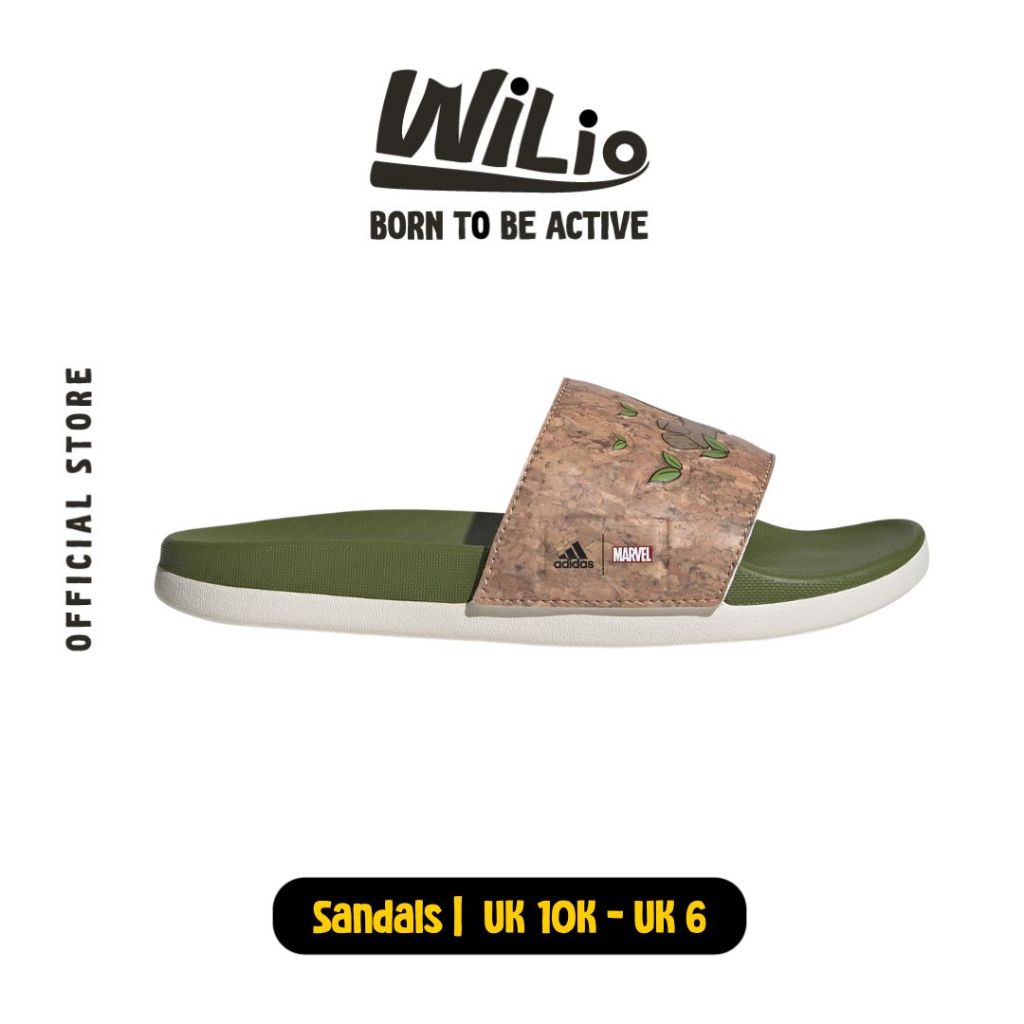 Jual ADIDAS Adilette Comfort x Marvel Slides Kids ID8029 - Sandal Anak ...