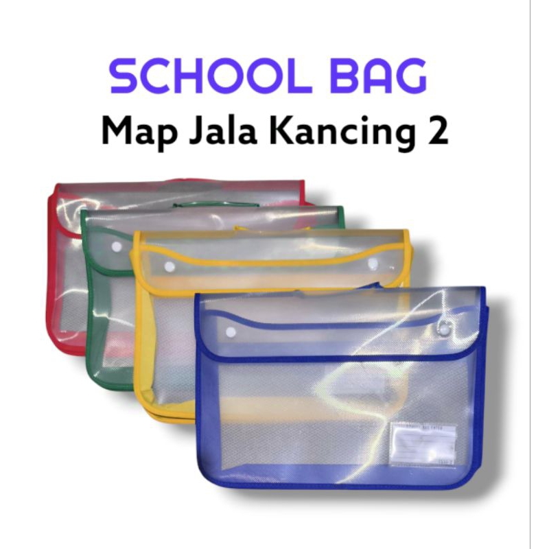 Jual SCHOOL BAG MAP JALA KANCING 2 MERK ENTER (PCS) | Shopee Indonesia