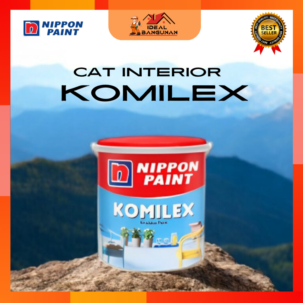 Jual [READY] CAT TEMBOK KOMILEX* 4,5 KG | CAT NIPPON PAINT | CAT TEMBOK ...