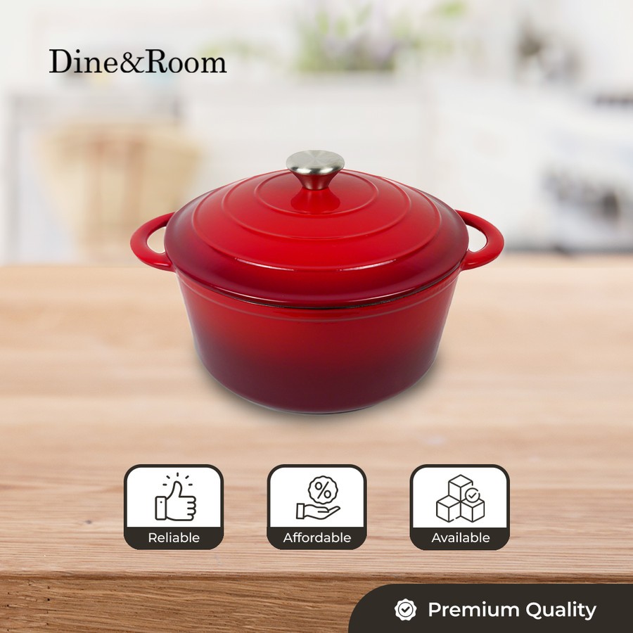 Jual ENAMEL CAST IRON SAUCE POT / COOKING POT / SAUCE POT / PANCI CAST ...