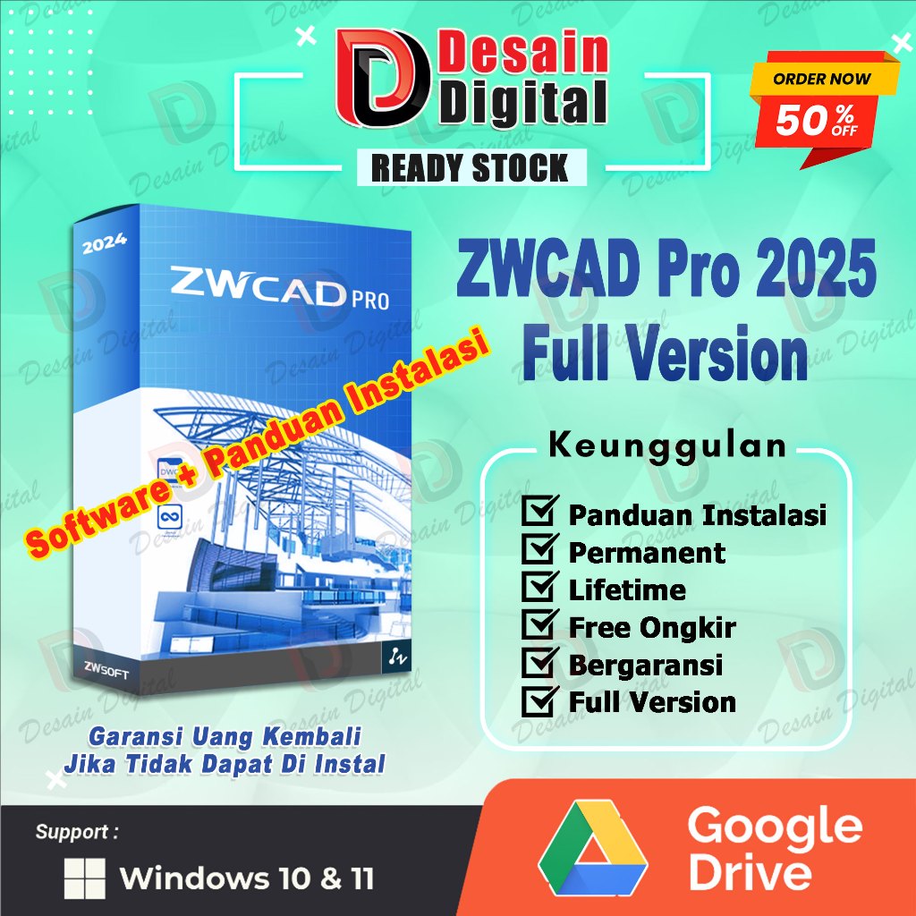 Jual Software Window - ZWcad Pro 2025 Full Version | Shopee Indonesia