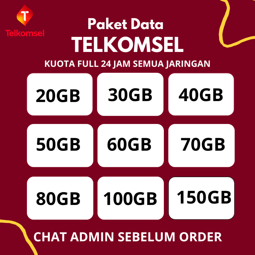 Jual [PROMO]PAKET DATA TELKOMSEL | KUOTA DATA TELKOMSEL 24 JAM ALL ...