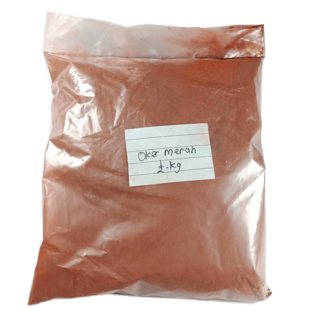 Jual Oker Merah 1/2 KG / Tepung Warna Oker Merah / Oker Dempul Kayu ...
