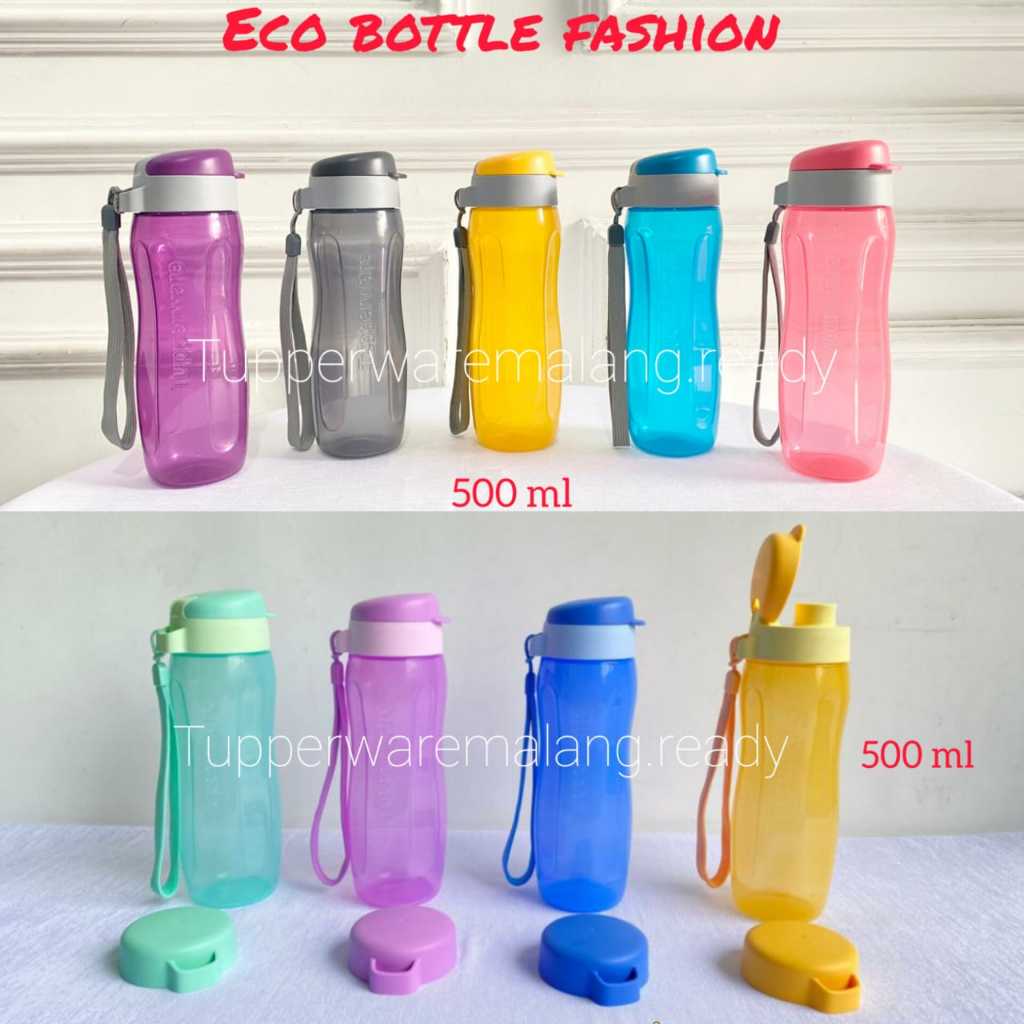 Jual FREE TUTUP BOTOL !! BOTOL TUPPERWARE/ FASHION ECO BOTTLE GEN 500 ...