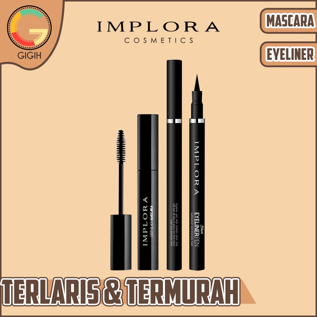 Jual IMPLORA URBAN SERIES ( LIQUID EYELINER BLACK / MASCARA VOLUME ...
