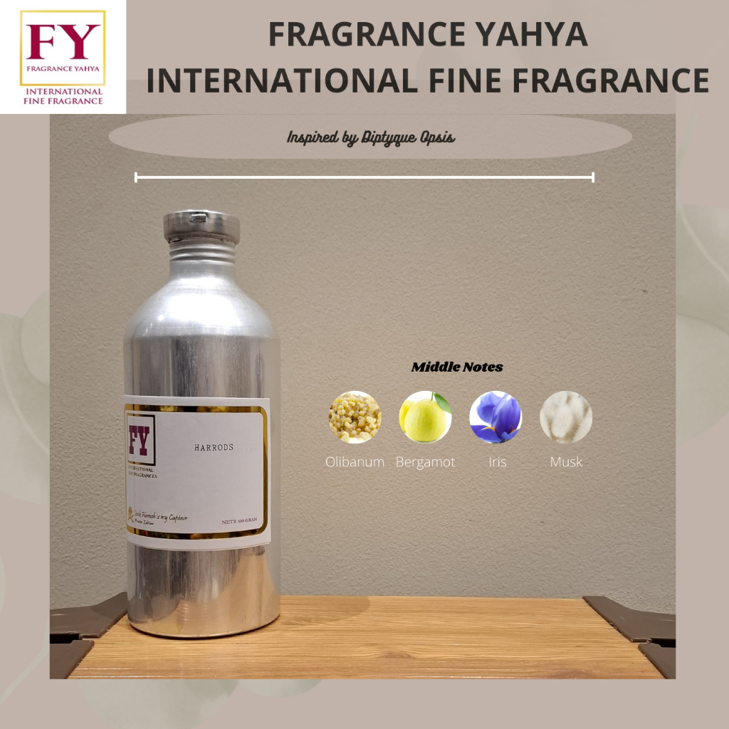 Jual Fragrance Oil (Bibit Parfum) – Harrods – Diptyque Opsis | Shopee ...