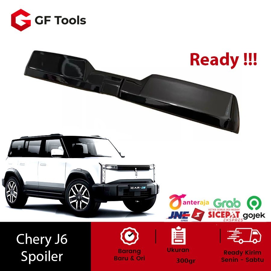 Jual Chery J6 Spoiler Tail Wing Hitam Ready | Shopee Indonesia