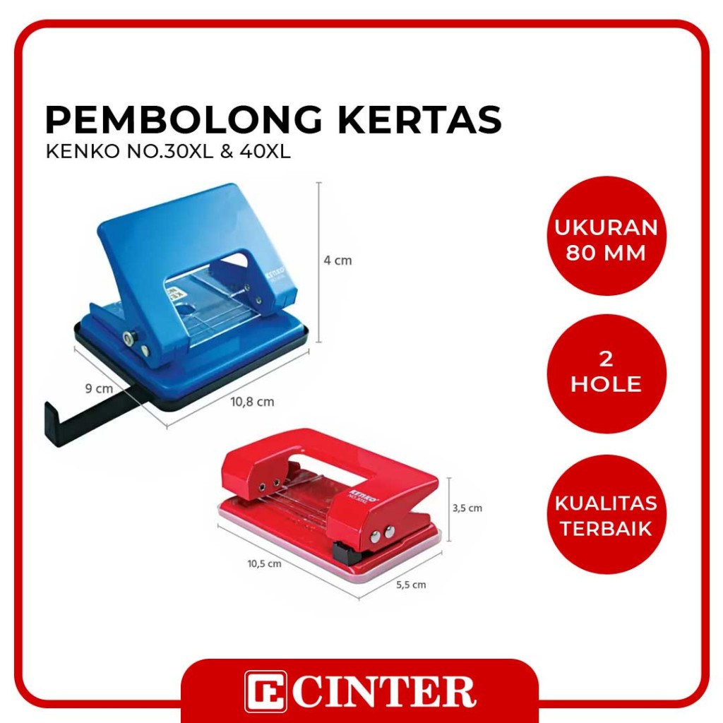 Jual KENKO - PELOBANG KERTAS / PEMBOLONG KERTAS / PERFORATOR / PELUBANG ...