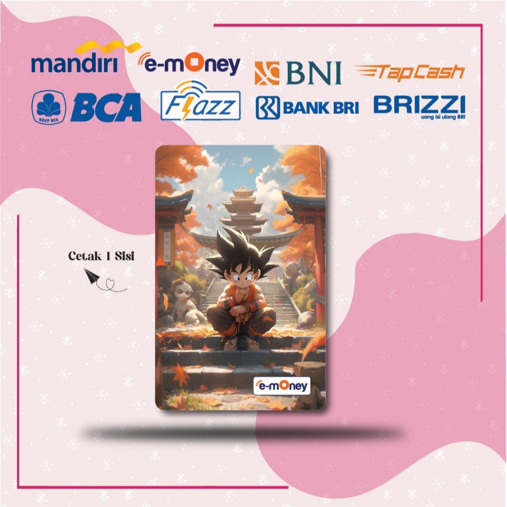 Jual KARTU EMONEY DRAGON BALL SON GOKU E TOLL MANDIRI FLAZZ BCA GEN 2 ...