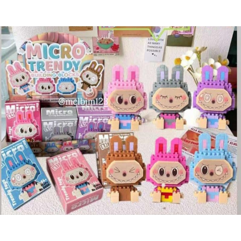 Jual MAINAN BRICKS LABUBU NANO BLOCKS LABUBU MINI/ MAINAN BALOK SUSUN ...