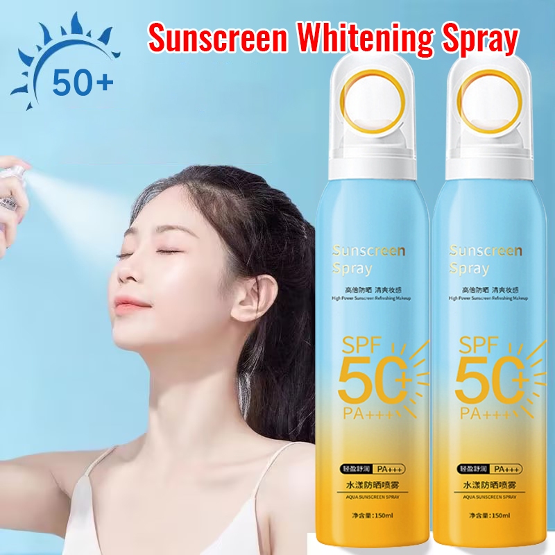 Jual Sunscreen Whitening Spray Pemutih Kulit Outdoor Sun Spray 150ml ...